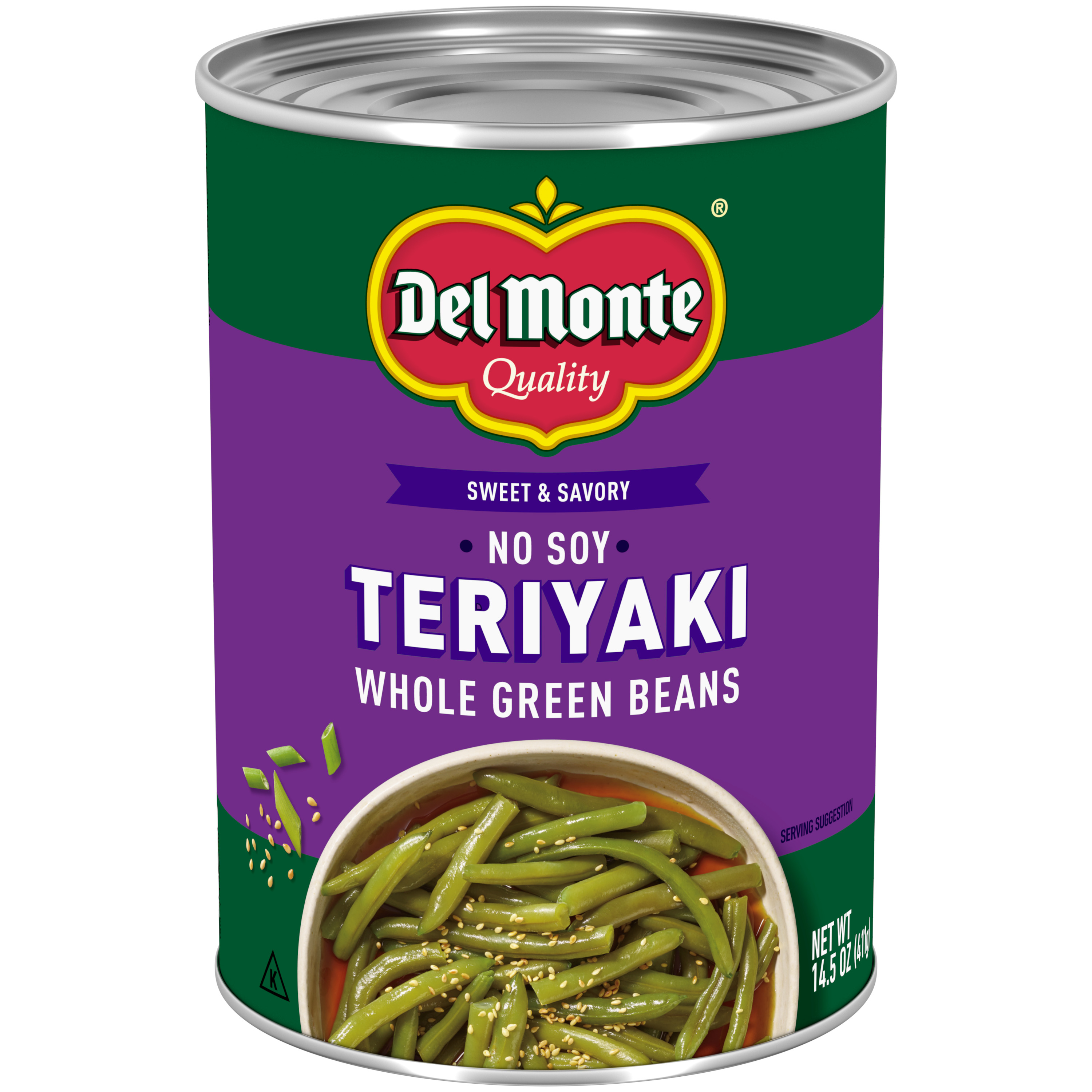 No Soy Teriyaki Whole Green Beans | Del Monte®